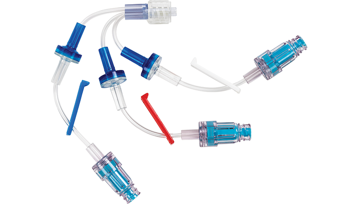 MaxZero™ Extension Set Minibore, Trifuse, 3 Bonded MaxZero™ Needle-Free Connectors, 3 Check ...